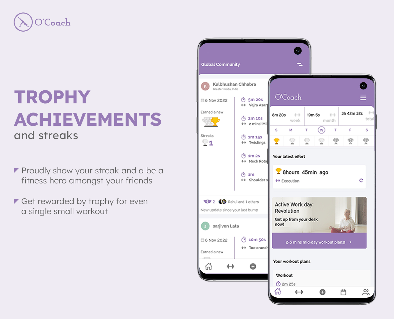 Fitness Trophy achievements and streaks - O'Coach Blog - HIIT, Yoga ...