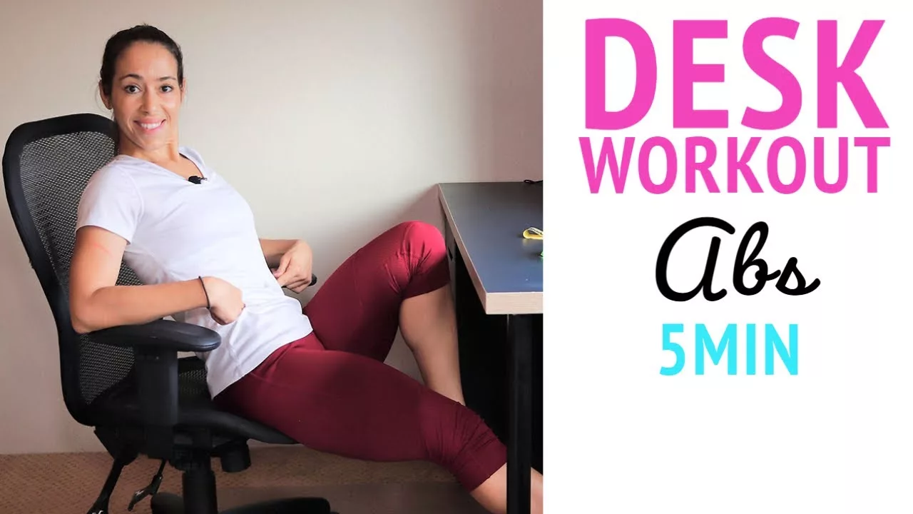 Easy Core Workout With a Desk Chair | 2 Minutes