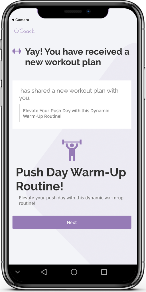 Download: Push Day Warm-Up Routine! - O'Coach